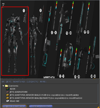 Second Life Marketplace - 01 - JEYS - MARTYNX - [LEGACY] - RARE